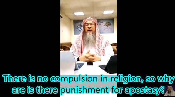 There is no compulsion in religion so why is there a punishment for ...